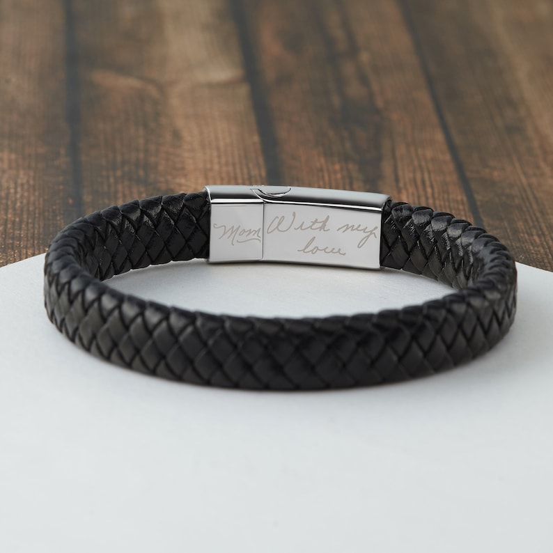 Personalized Bracelet for Men Memorial Bracelet Gift Actual - Etsy