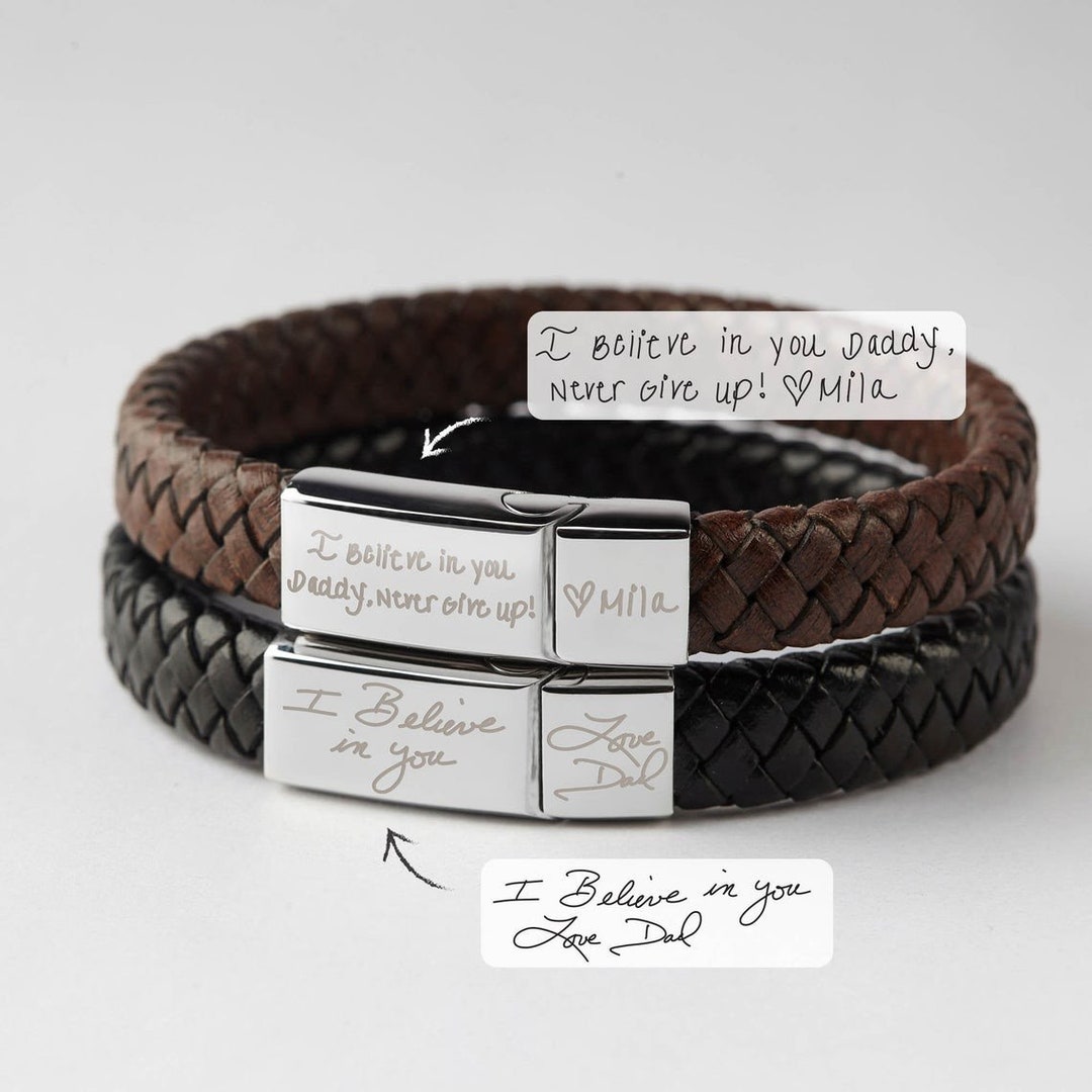 Personalized Bracelet for Men, Memorial Bracelet Gift, Valentine's Day ...