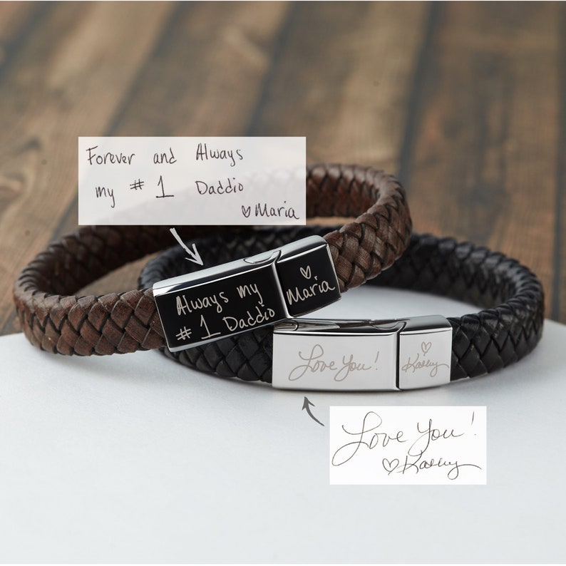 Personalized Bracelet for Men Memorial Bracelet Gift Actual - Etsy