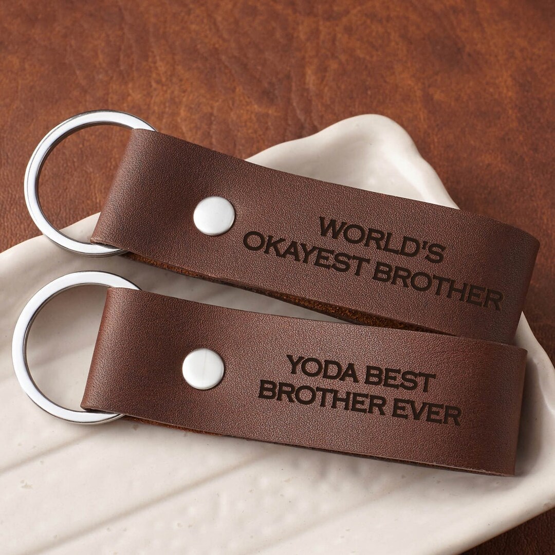 Brother Keychain, Christmas Gift for Brother, Funny Brother Keychain ...