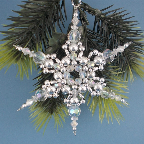 Snowflake Crystal Ornament - Etsy