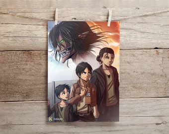 Eren Yeager Print | Etsy