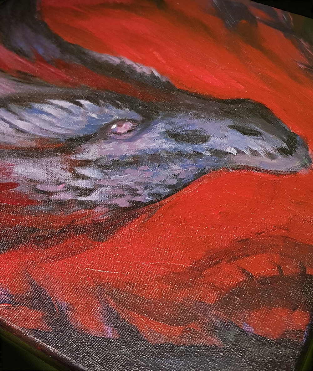 Original Acrylic Painting Dragon Painting Fantasy Wall Art | Etsy