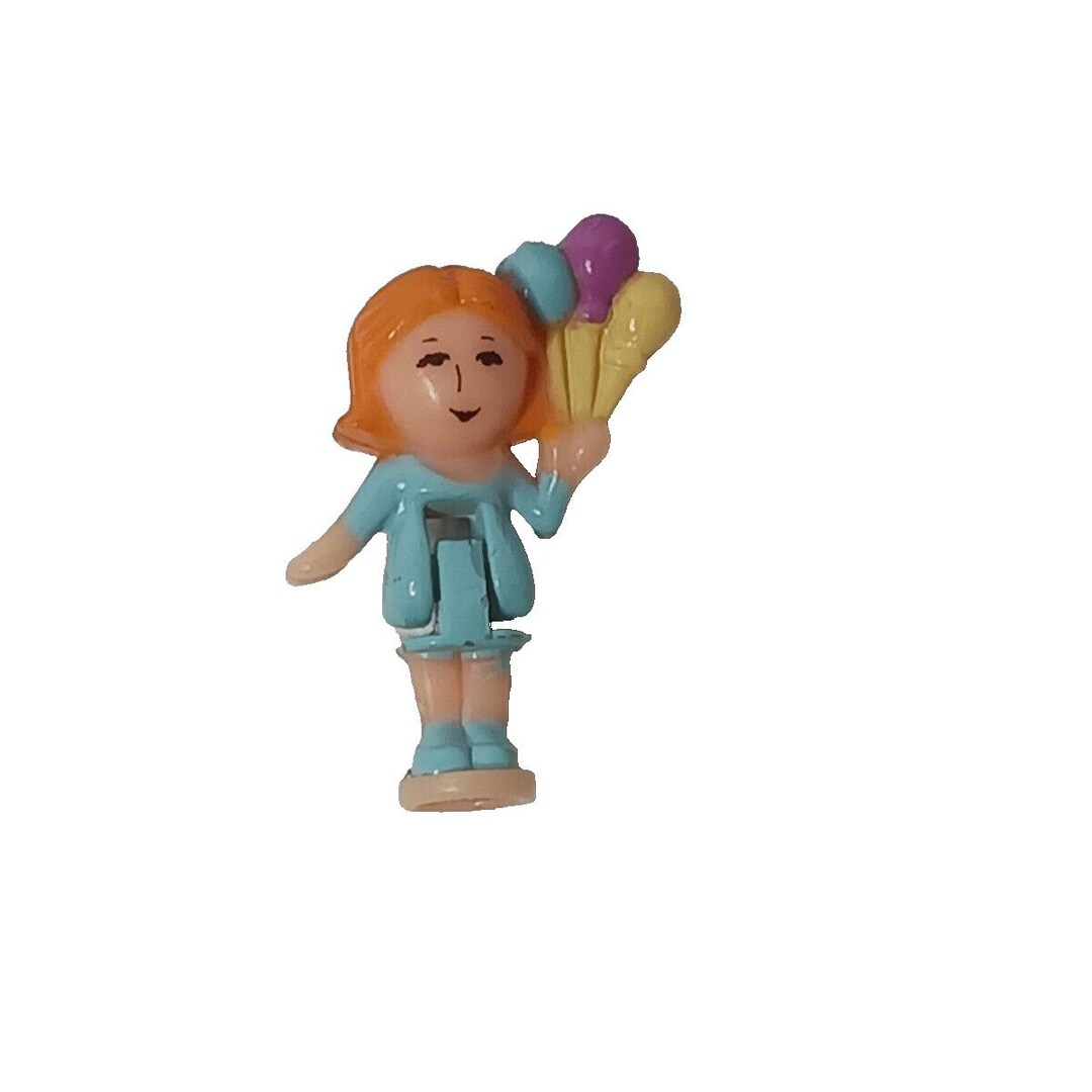 1993 Bluebird Polly Pocket Doll Holding Balloons Polly Figures Vintage ...
