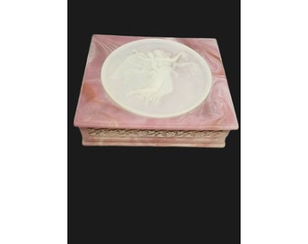 Pink Incolay Stone Box - Etsy