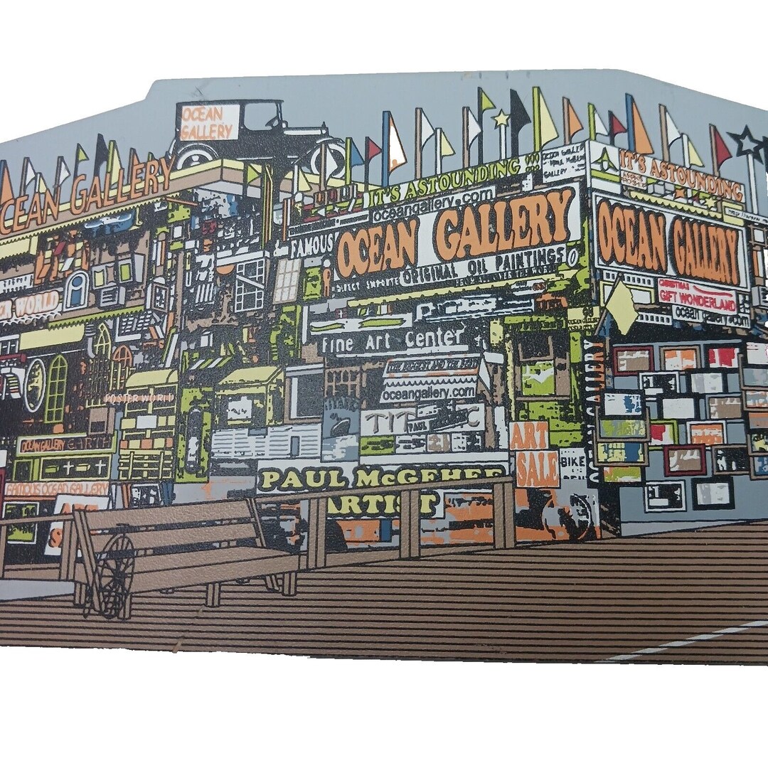 Hometowne Collectibles Ocean Gallery Ocean City MD Boardwalk Shelf ...