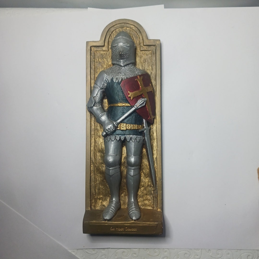 Marcus Replicas Knight Wall Plaque Hand Made England Sir Henry Chandos ...