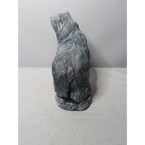 Glacial Ice Age Bear Sculptue Figurine Polar Alaska 1985 Hand Crafted ...