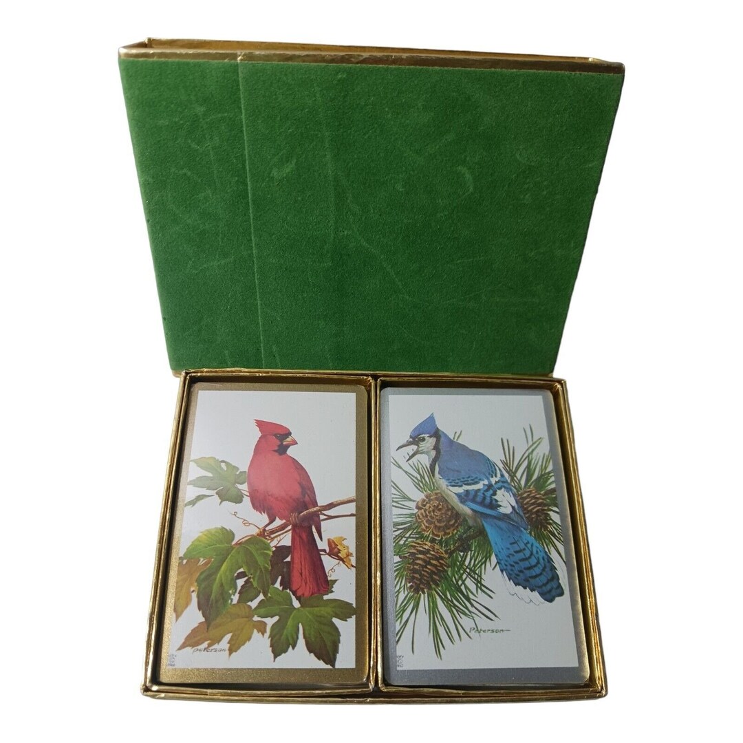 National Wildlife Federation Playing Cards Set Cardinal Bluejay 2 Decks ...