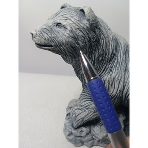 Glacial Ice Age Bear Sculptue Figurine Polar Alaska 1985 Hand Crafted ...