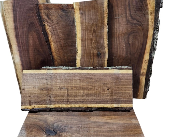 Black Walnut Rough Sawn Live Edge Slabs 2ft Long and 1 1/4" to 1 1/2 ...