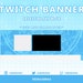 Blue Twitch Banner / Star Twitch Banner / Stream Assets / Streamer ...