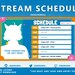 Red Stream Schedule Template Gothic Vtuber Schedule Vtuber Graphics ...