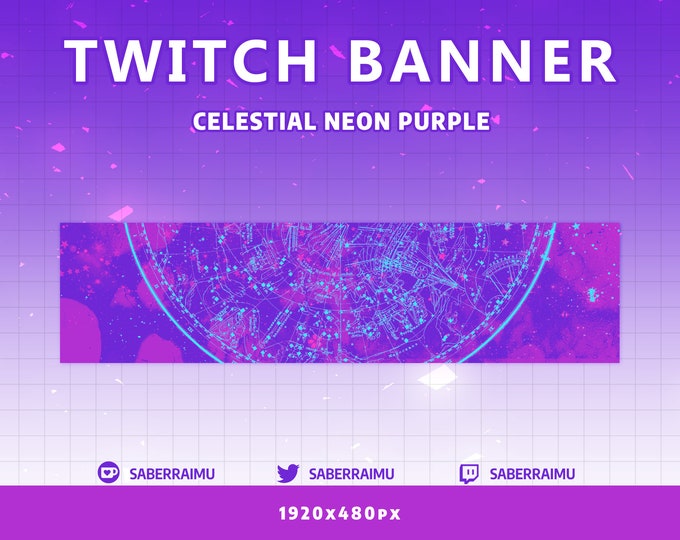 Blue Twitch Banner / Star Twitch Banner / Stream Assets / Streamer ...