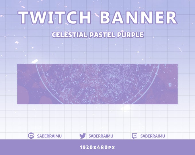 Blue Twitch Banner / Star Twitch Banner / Stream Assets / Streamer ...