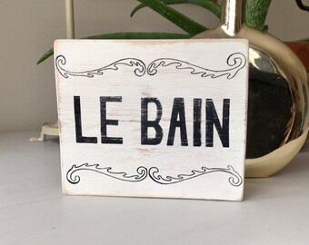 Le Bain Sign - Etsy UK