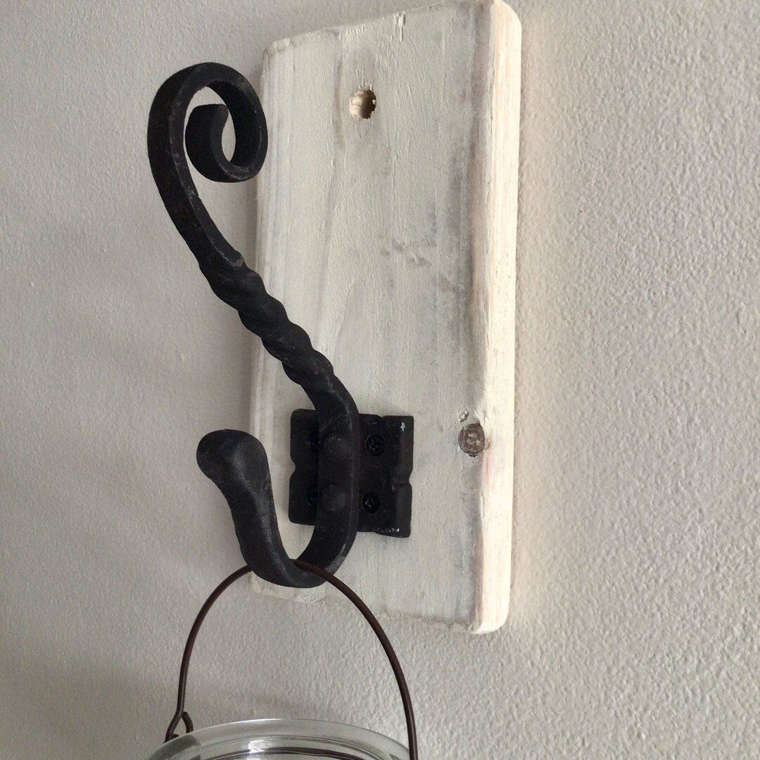 Rustic Reclaimed Timber Peg Handmade Cream Coat/hat/towel Hook, Shabby ...