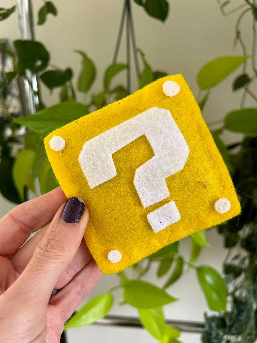 Mario Question Mark Box Felt Material Catnip Cat Toy Handmade Gifts for ...