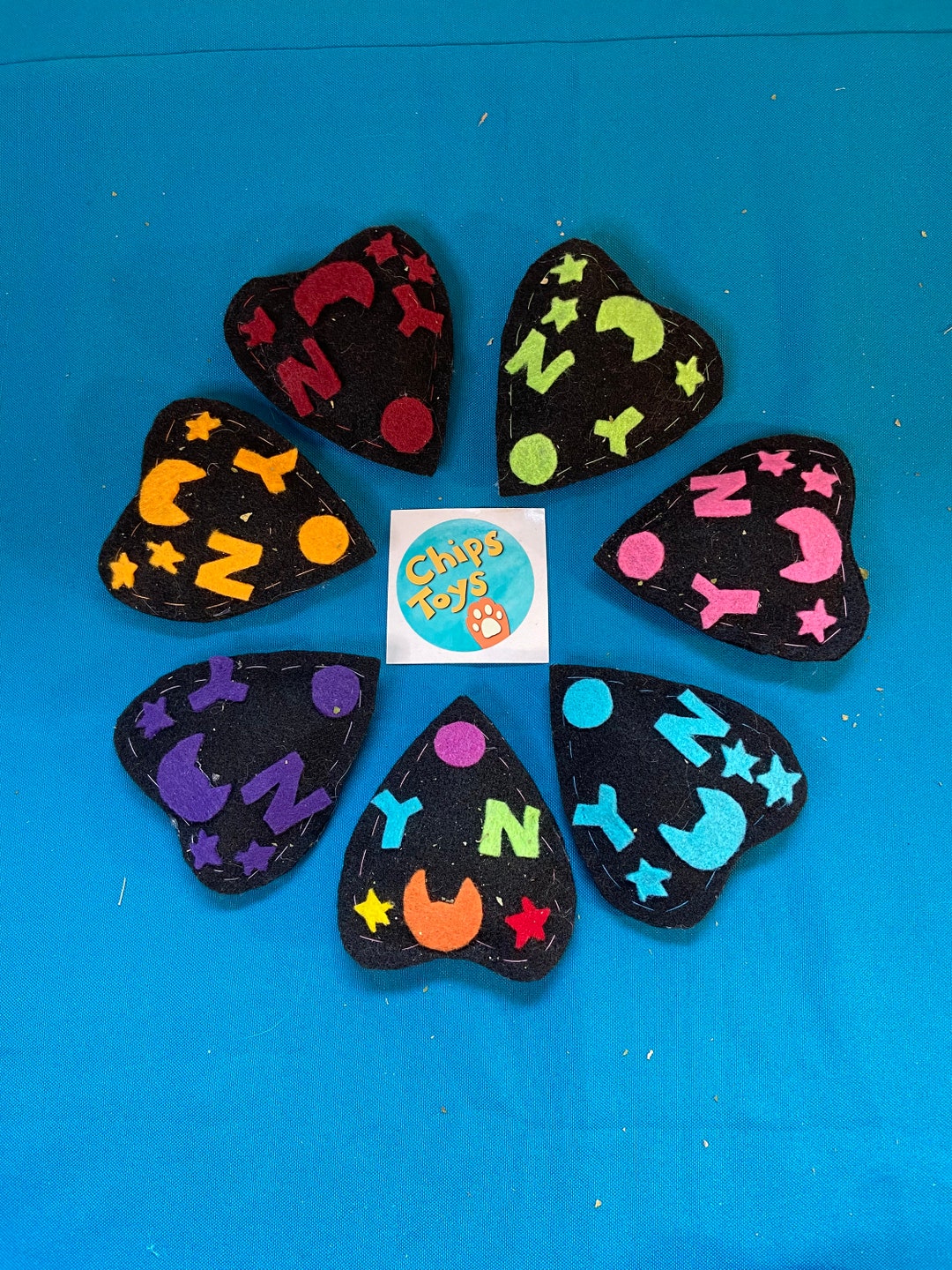 Ouija Board Planchette Felt Material Catnip Cat Toy Handmade Gifts for ...