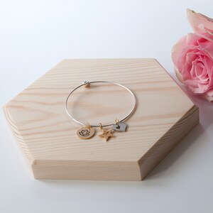 Hexagon Wood Jewellery Displays, Shop Display Jewellery, White Wood ...