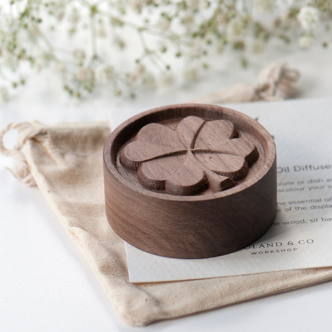 Clover Wooden Oil Diffuser Clover Wood Room Scenter Air - Etsy UK