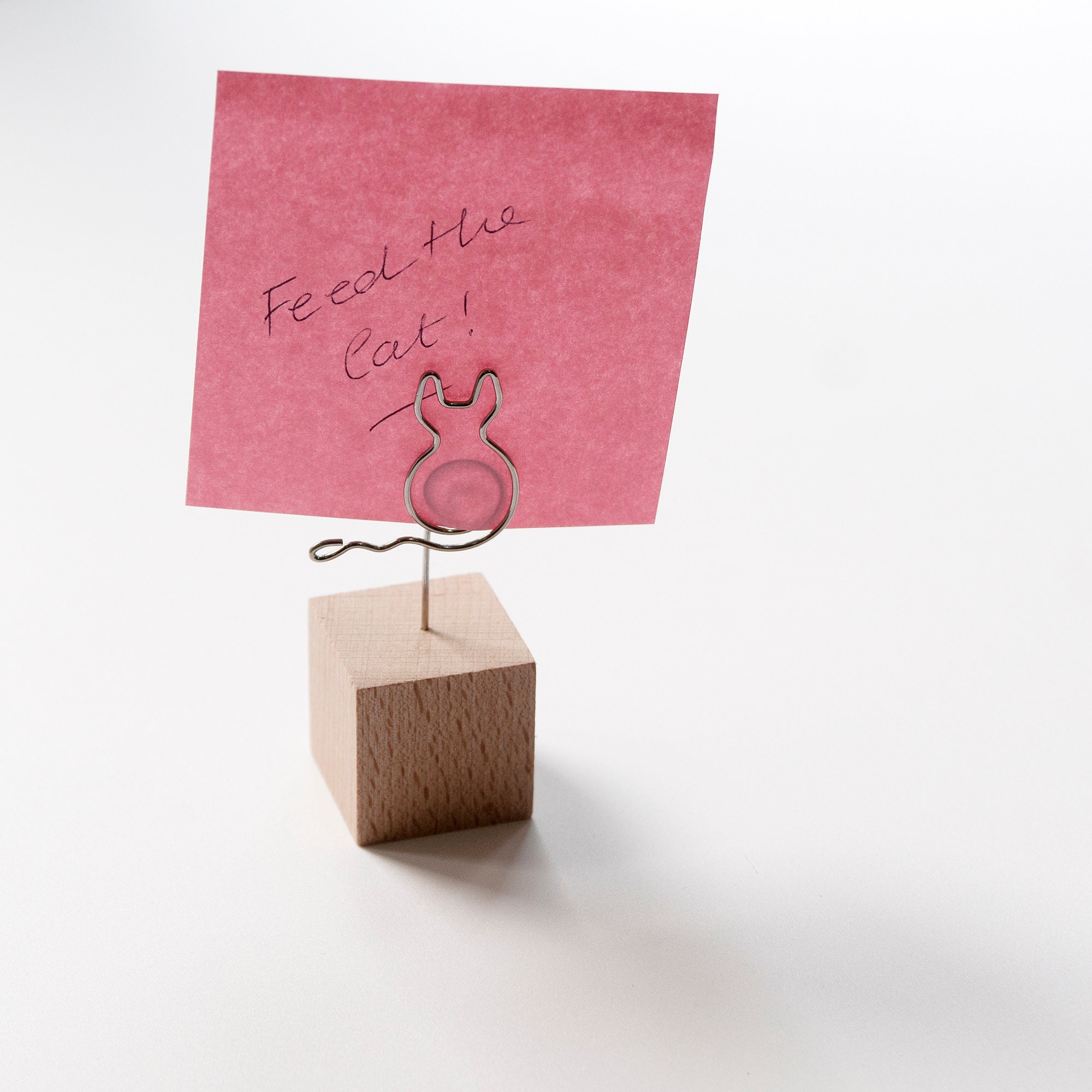 Cat Note Holder Wooden Note Holder Cute Cat Photo Holder - Etsy