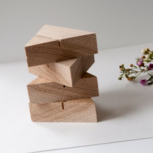 Oak Triangle Place Card Holder Oak Picture Holders Oak Table - Etsy