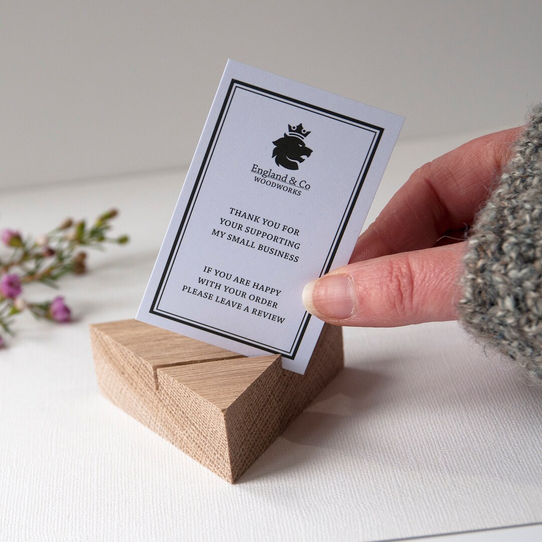 Oak Triangle Place Card Holder Oak Picture Holders Oak Table - Etsy