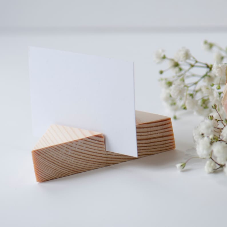 Triangle Card Holder Wood Wooden Card Holder Place Card - Etsy Australia
