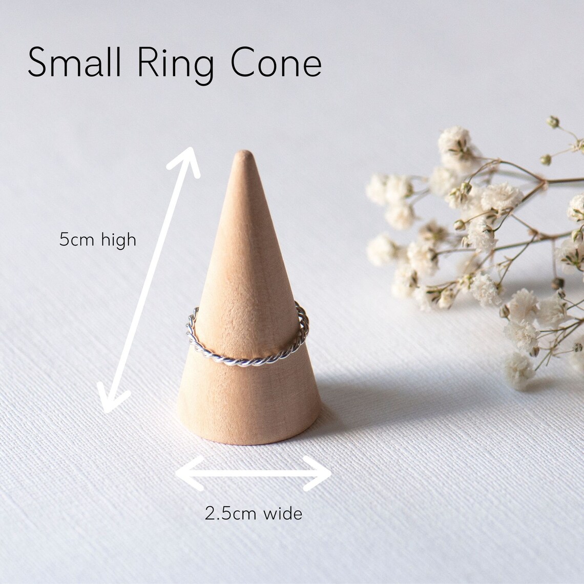 Wooden Ring Cones Small and Large Ring Stand Ring Holder | Etsy