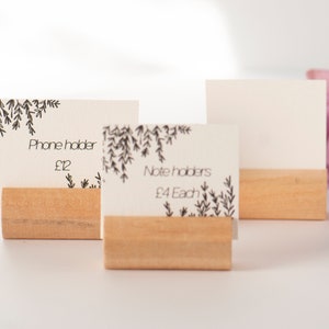 Pricing Block Wood, Light Wood Price Holder, Pricing Blocks Wooden ...