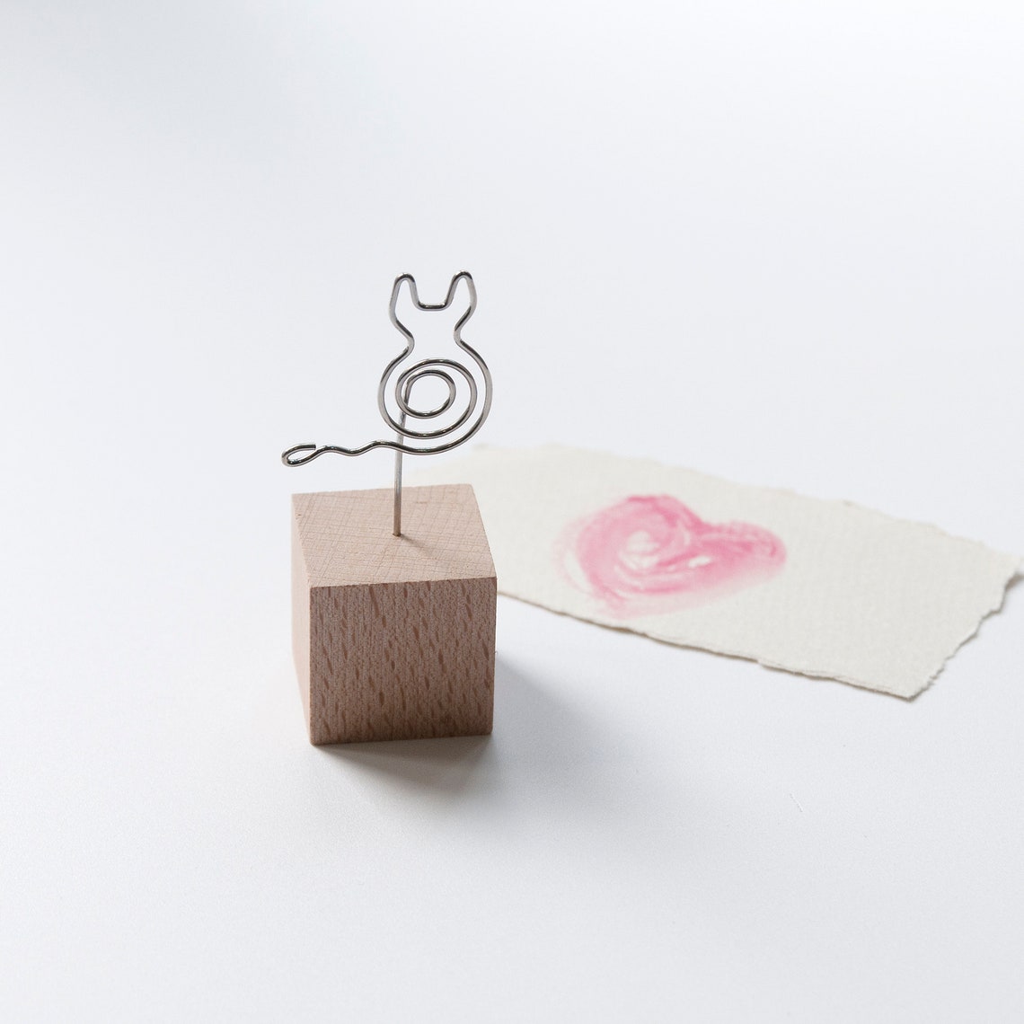 Cat Note Holder Wooden Note Holder Cute Cat Photo Holder - Etsy
