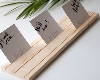 Wood Card Holder | Etsy