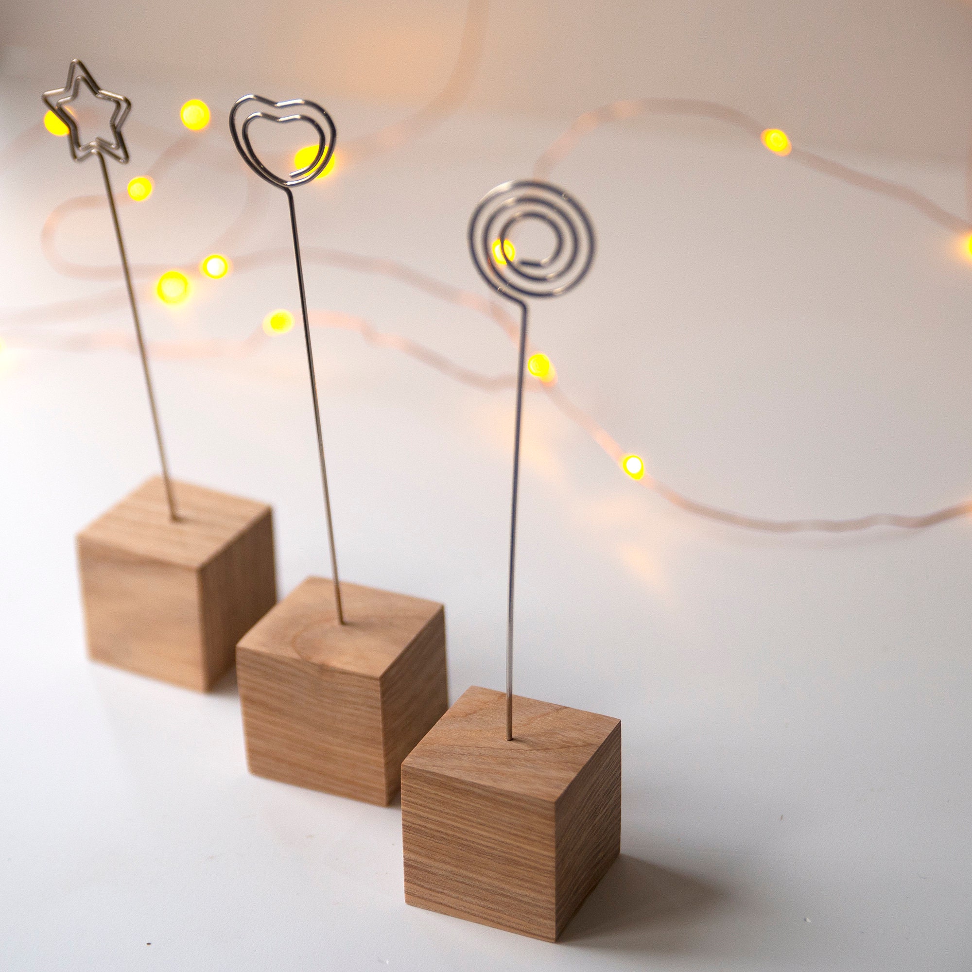 Oak Wood Photo Holder Note Holder Wood Modern Note Holder - Etsy Canada