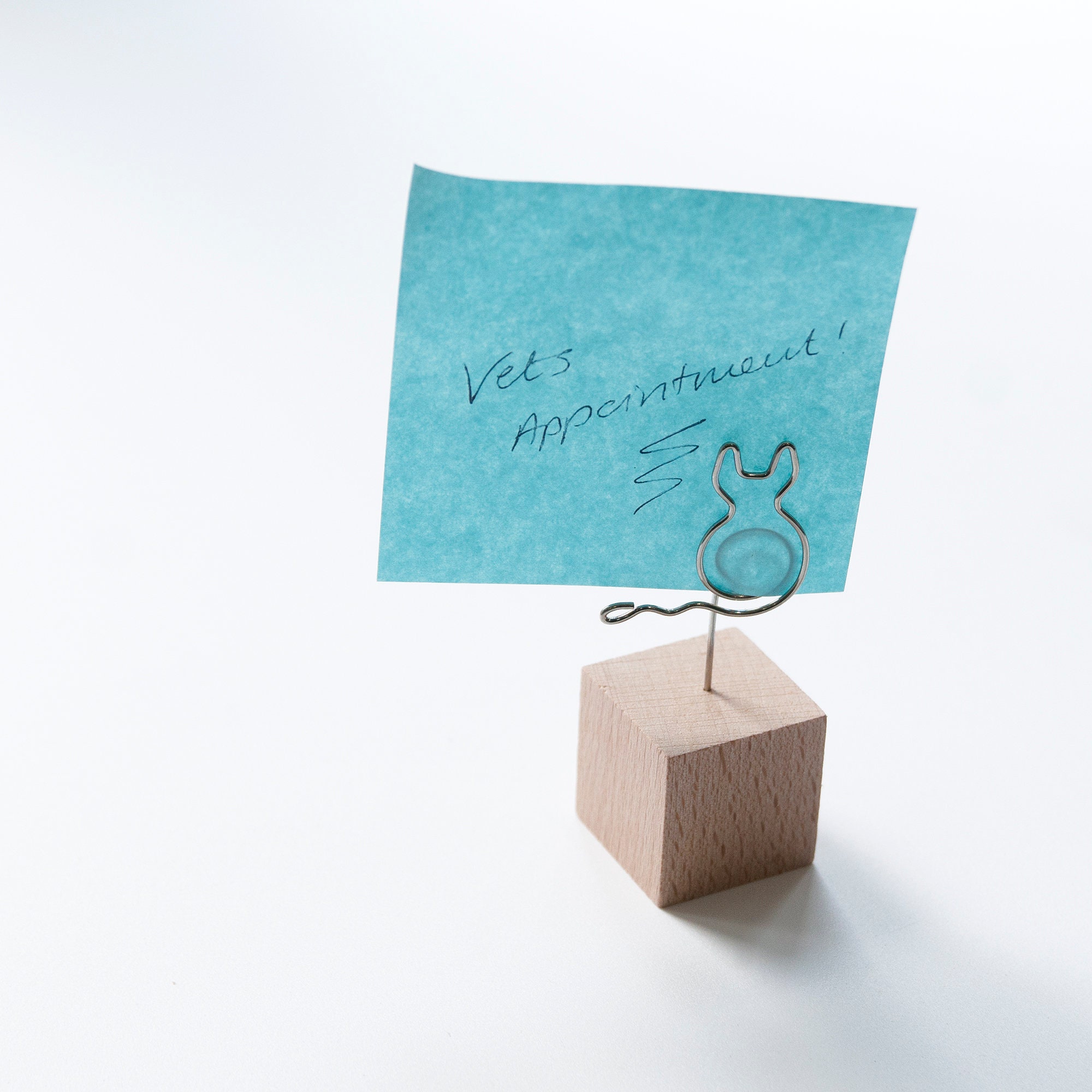 Cat Note Holder Wooden Note Holder Cute Cat Photo Holder - Etsy