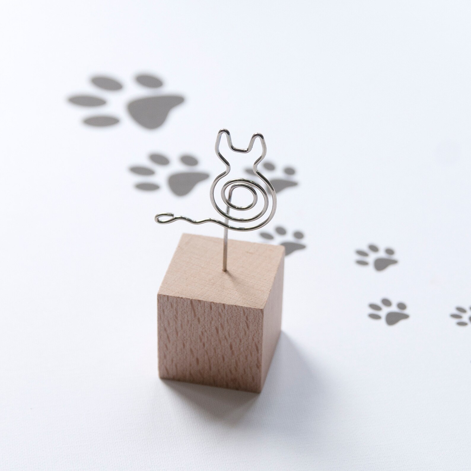 Cat Note Holder Wooden Note Holder Cute Cat Photo Holder - Etsy