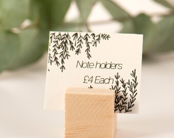 Pricing Block Wood, Light Wood Price Holder, Pricing Blocks Wooden ...