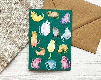 Cat Clutter Card - Etsy