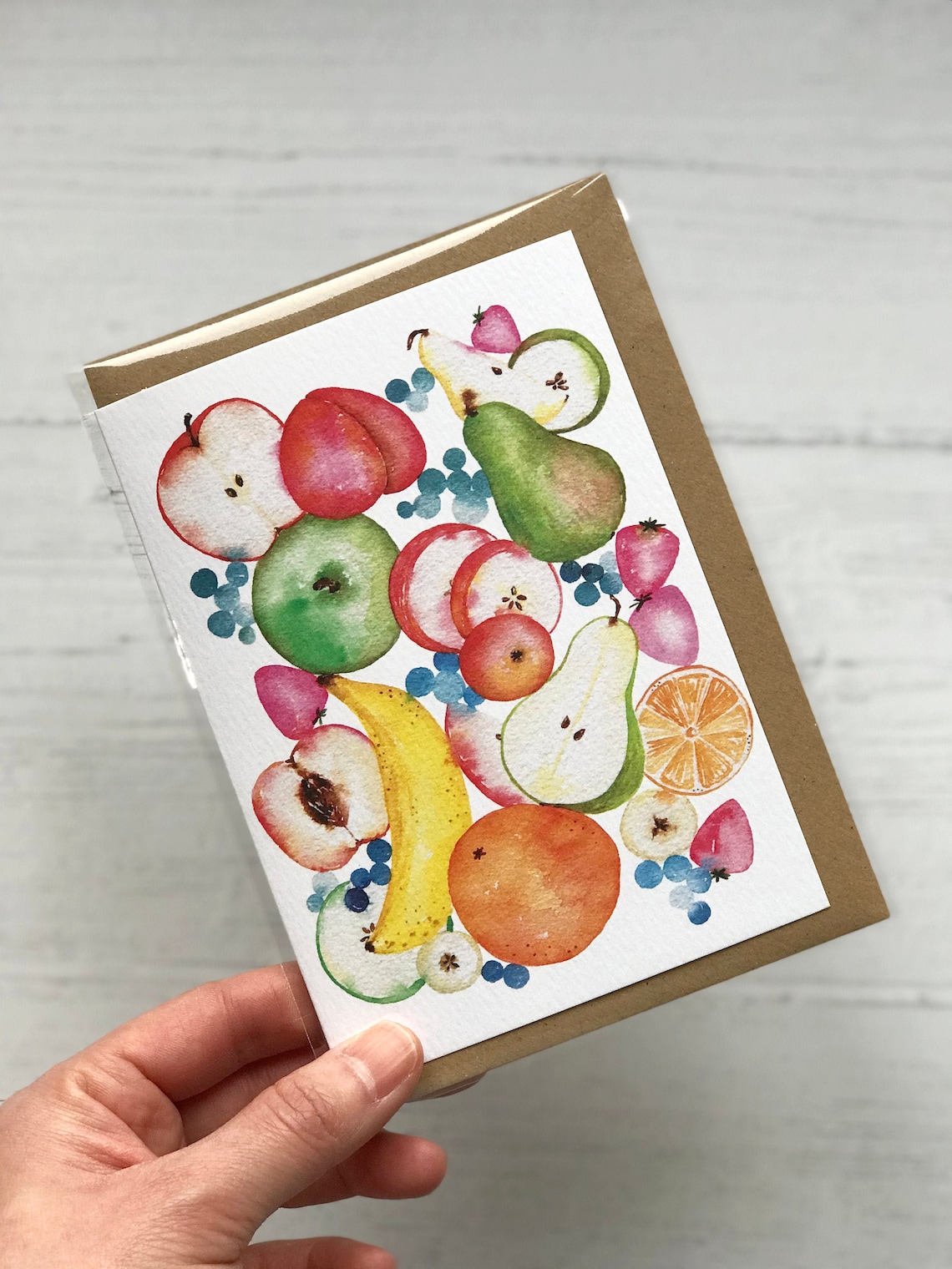 Colourful Fruit All Occasion Greeting Card Fruity Birthday - Etsy Singapore