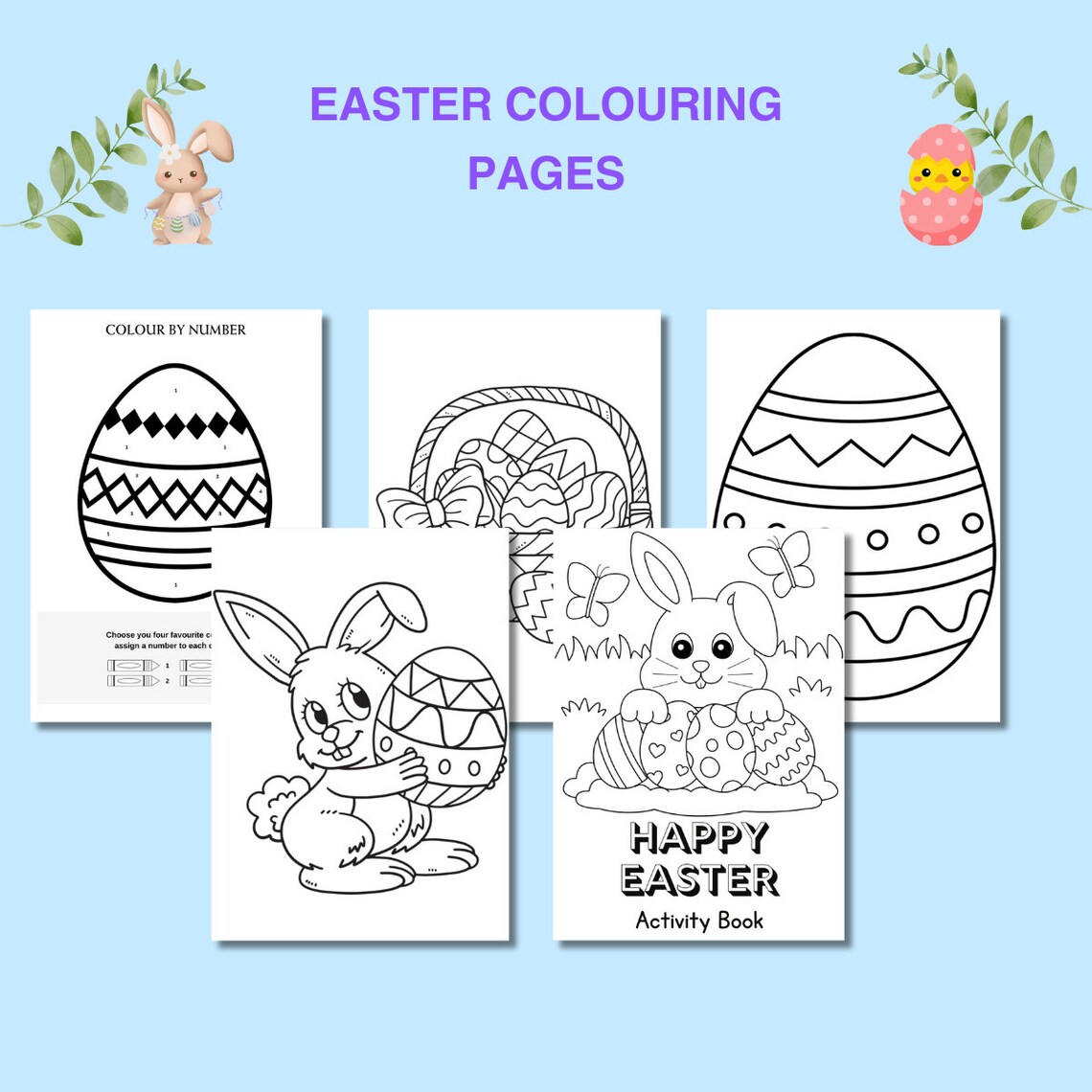 Easter Activity Printable, Easter Activity Pack, Easter Games, Easter ...