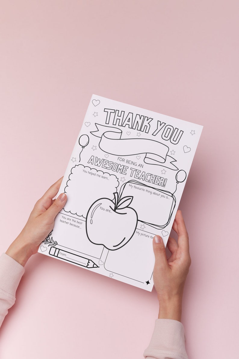 All About My Teacher Questionnaire, Colour In, Teacher Appreciation ...