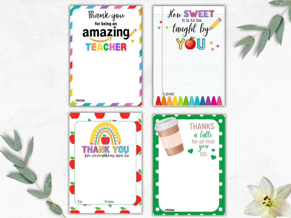 End of Year Teacher Gift Card Holder Template, Teacher Appreciation ...