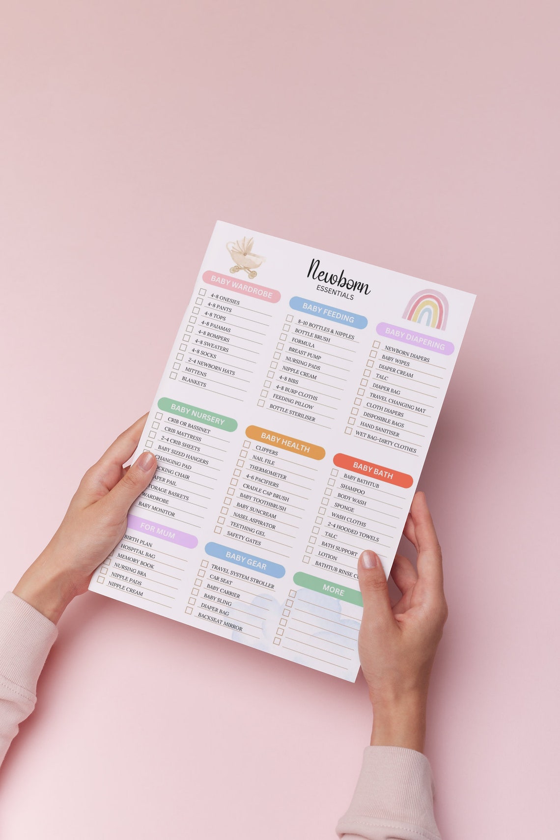 Pregnancy Checklist Bundle, Printable Pregnancy Planner to Do Lists ...
