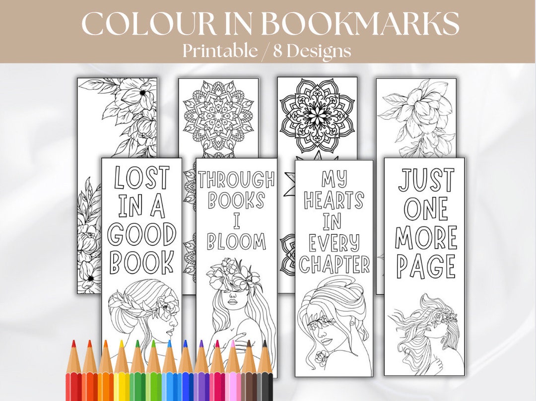 Printable Colouring Bookmarks, Reading Tracker, Colouring Bookmarks ...