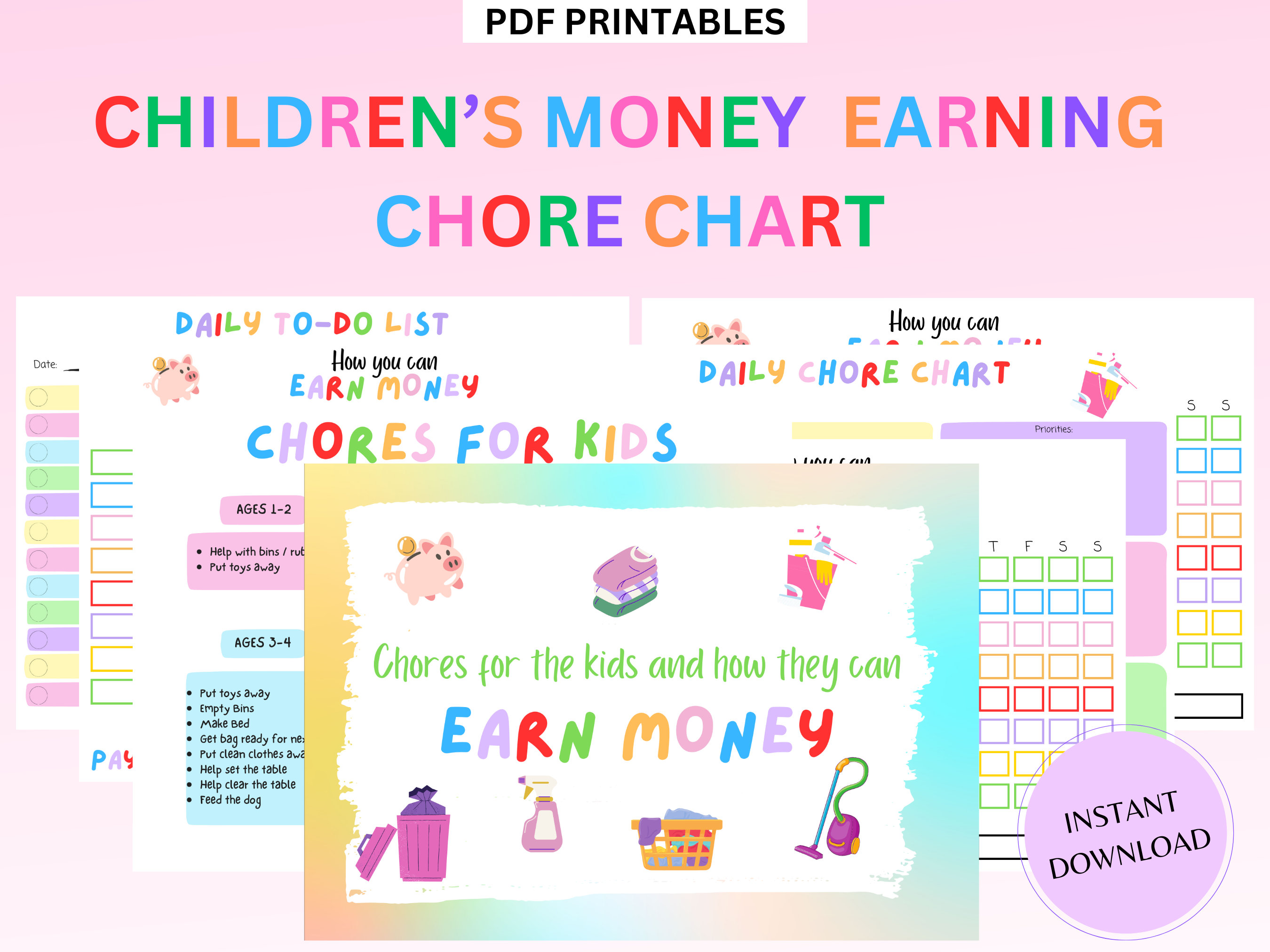 Chore Charts for Children, Chore Charts for Kids, Kids Allowances ...