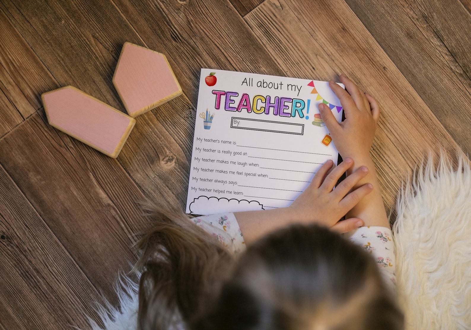 All About My Teacher, Teacher Appreciation Week Printable, Teacher ...