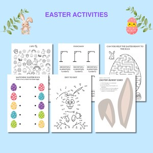 Easter Activity Printable, Easter Activity Pack, Easter Games, Easter ...