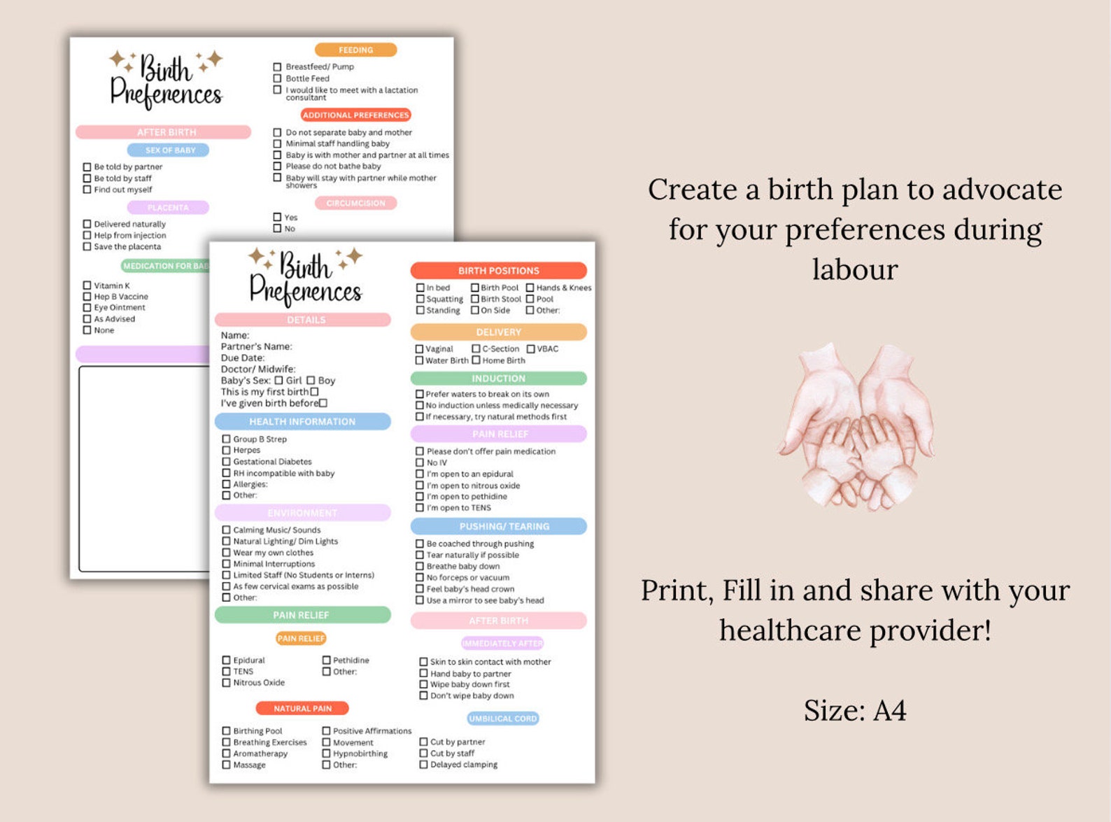 Pregnancy Checklist Bundle, Printable Pregnancy Planner to Do Lists ...