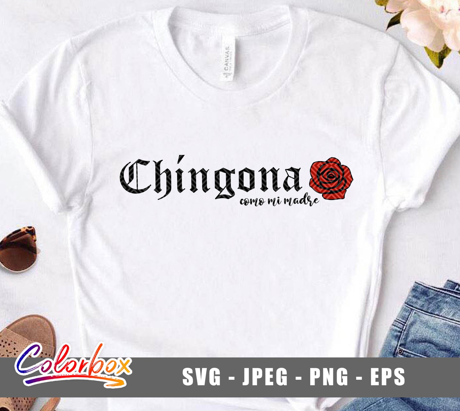 Chíngona Svg Chingona Como Mi Madre Svg Mujer Latina Svg - Etsy