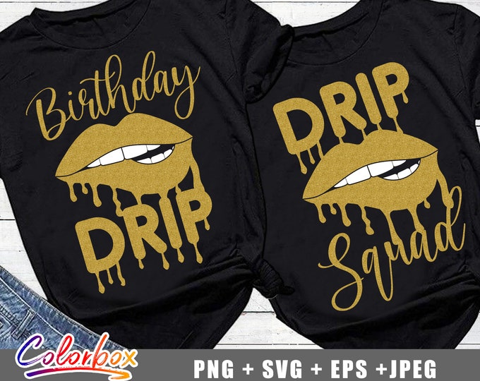 Birthday Drip Bling Shirt, Birthday Bling Shirt, Birthday Rhinestone ...